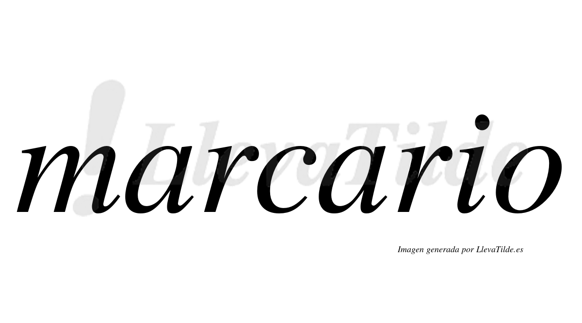 ¿Lleva tilde marcario? | LlevaTilde.es