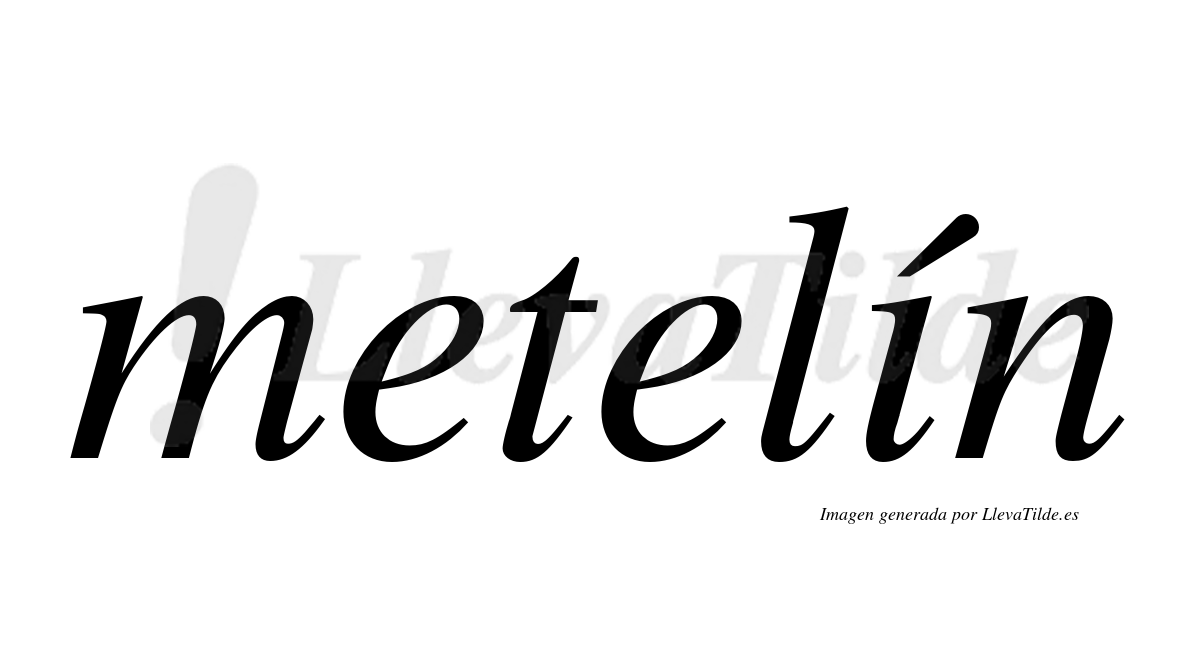 ¿Lleva tilde metelín? | LlevaTilde.es