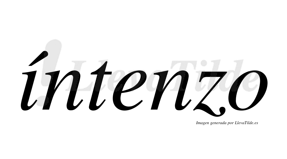 ¿Lleva tilde íntenzo? | LlevaTilde.es