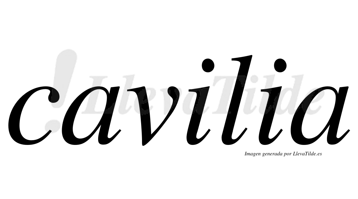 ¿Lleva tilde cavilia? | LlevaTilde.es