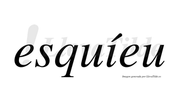 ¿Lleva tilde esquíeu? | LlevaTilde.es