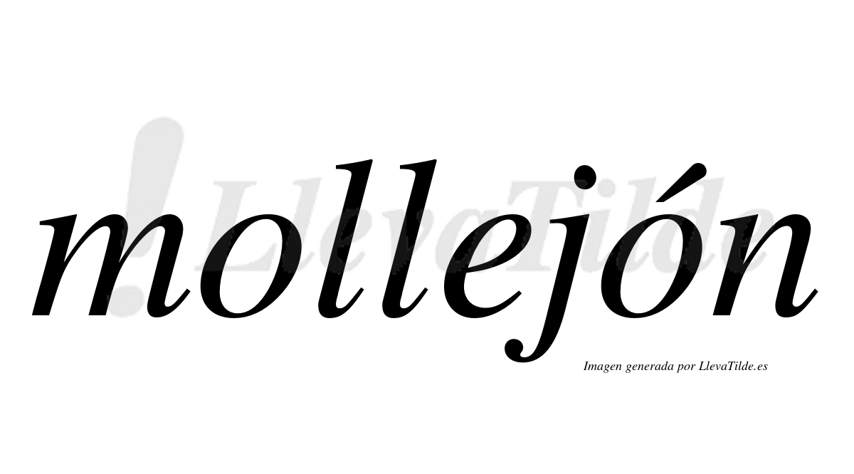 ¿Lleva tilde mollejón? | LlevaTilde.es