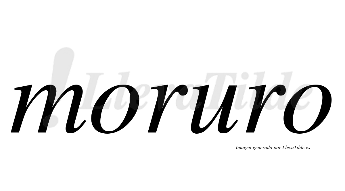 ¿Lleva tilde moruro? | LlevaTilde.es