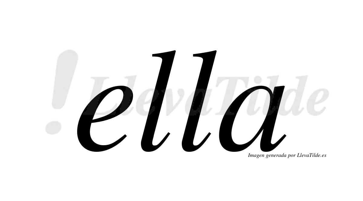 ¿Lleva tilde ella? | LlevaTilde.es