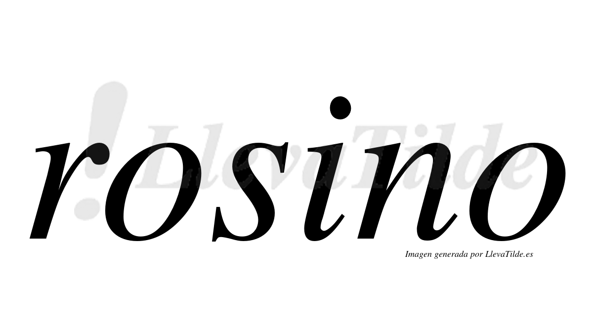 ¿Lleva tilde rosino? | LlevaTilde.es