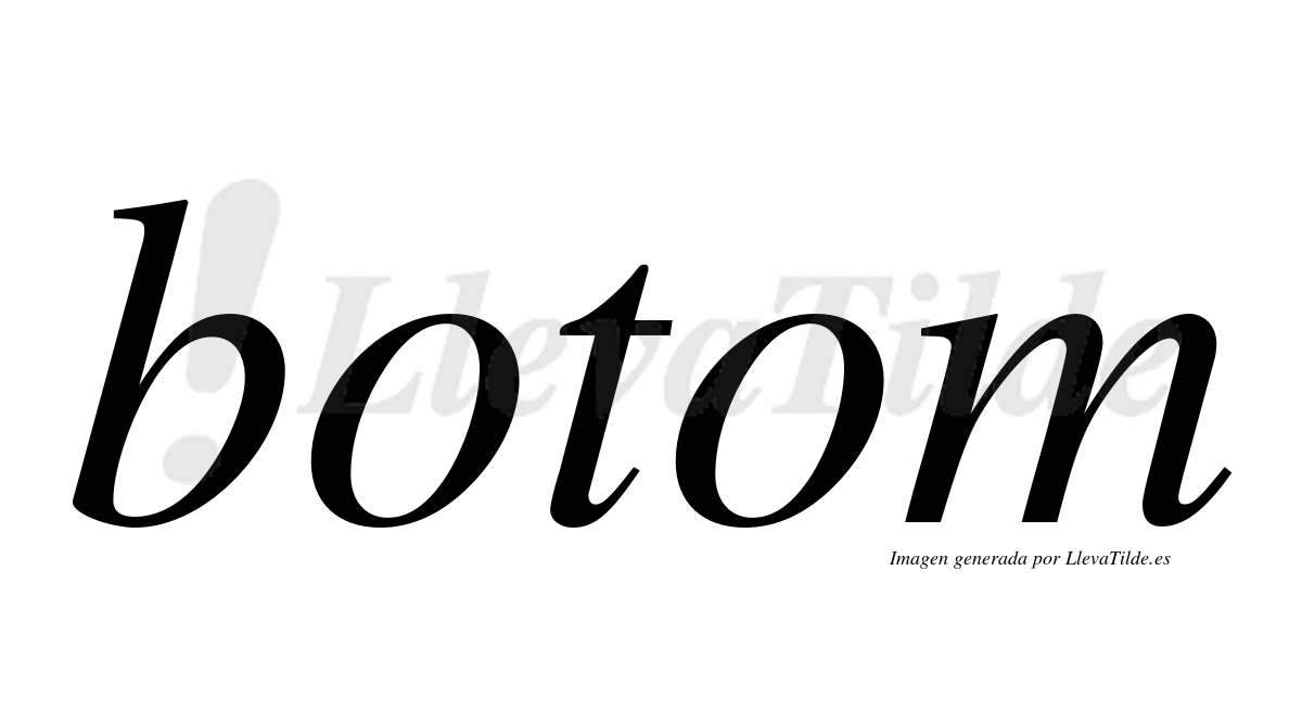 ¿Lleva tilde botom? | LlevaTilde.es