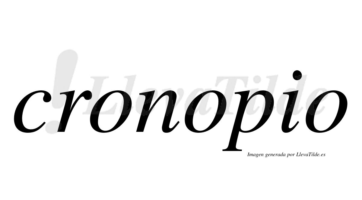 ¿Lleva tilde cronopio? | LlevaTilde.es