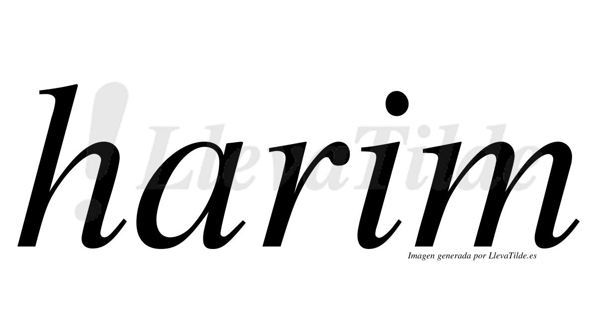 ¿Lleva tilde harim? | LlevaTilde.es