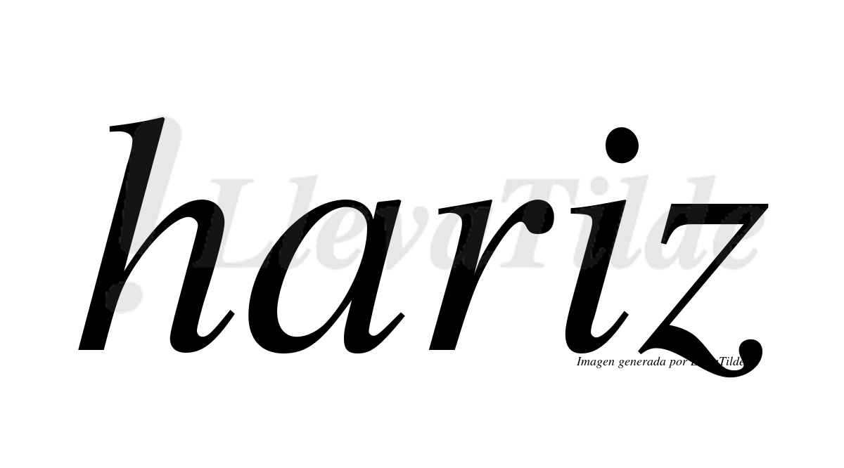 ¿Lleva tilde hariz? | LlevaTilde.es