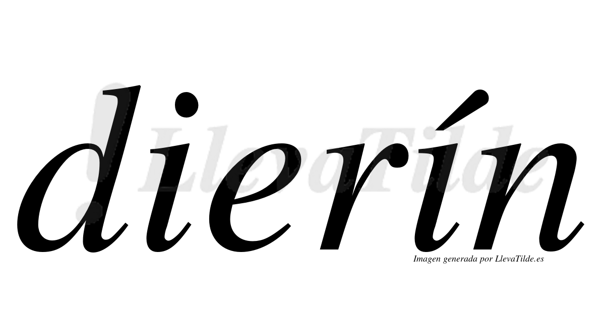 ¿Lleva tilde dierín? | LlevaTilde.es