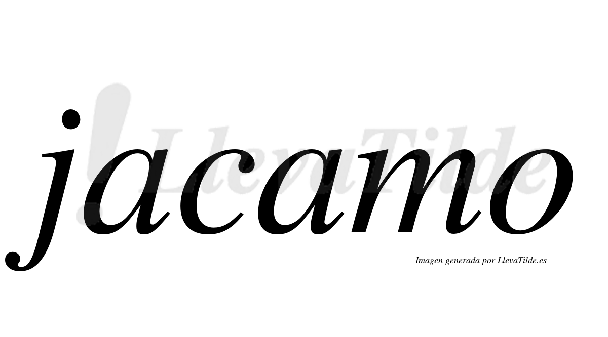 ¿Lleva tilde jacamo? | LlevaTilde.es