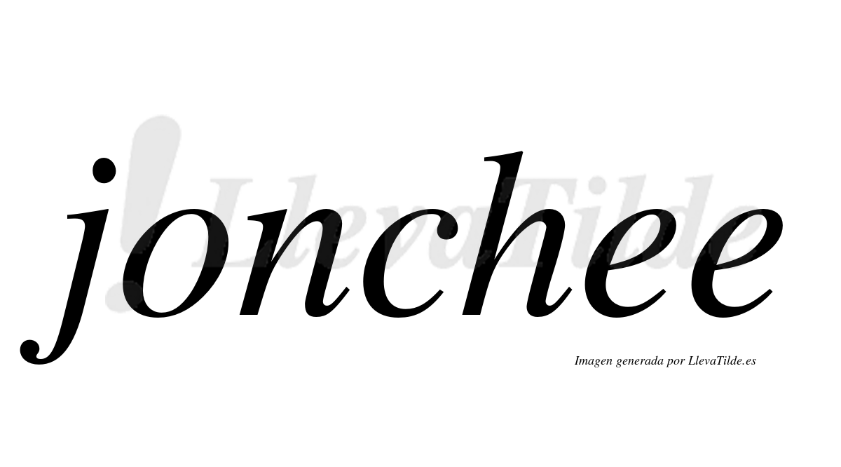 ¿Lleva tilde jonchee? | LlevaTilde.es