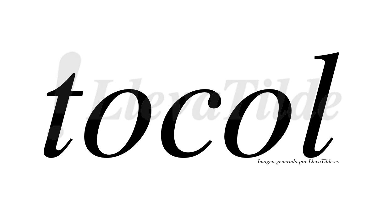 ¿Lleva tilde tocol? | LlevaTilde.es