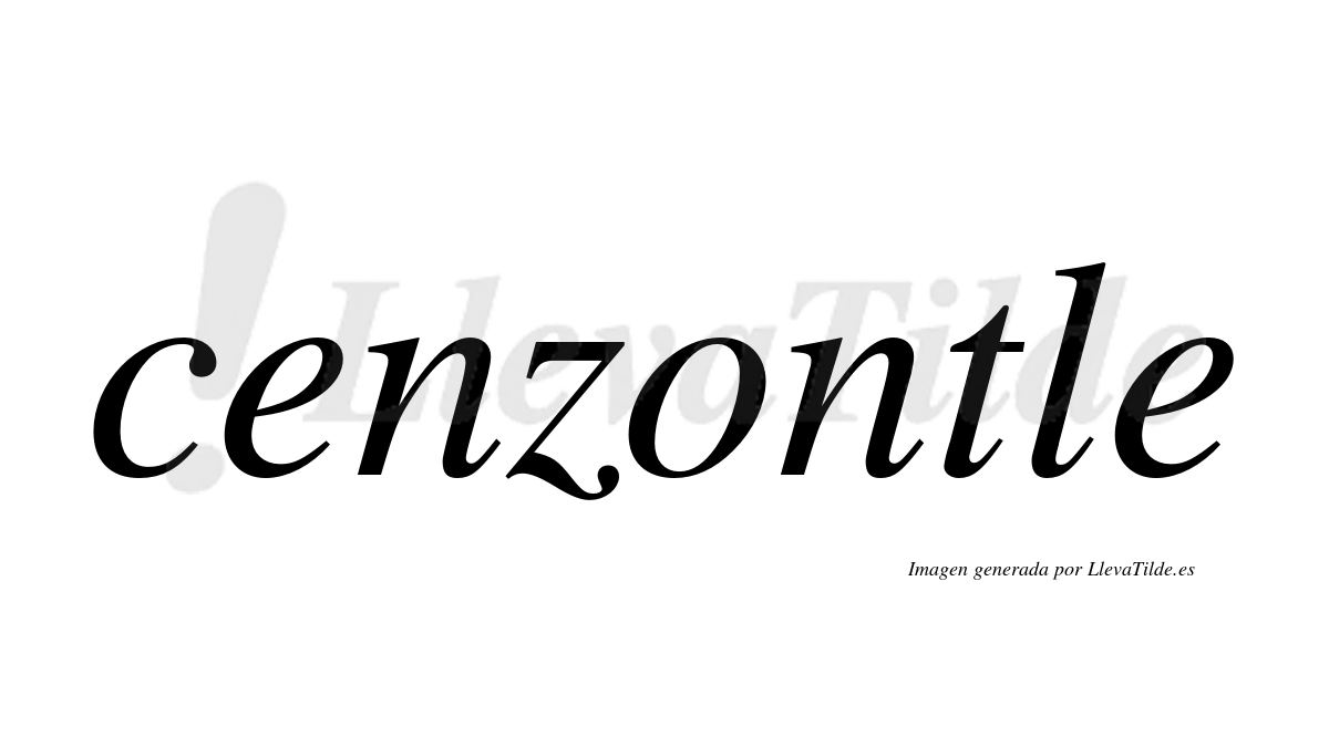 ¿Lleva tilde cenzontle? | LlevaTilde.es