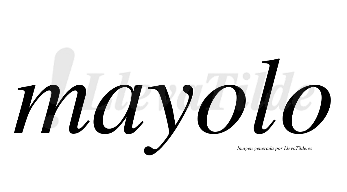 ¿Lleva tilde mayolo? | LlevaTilde.es