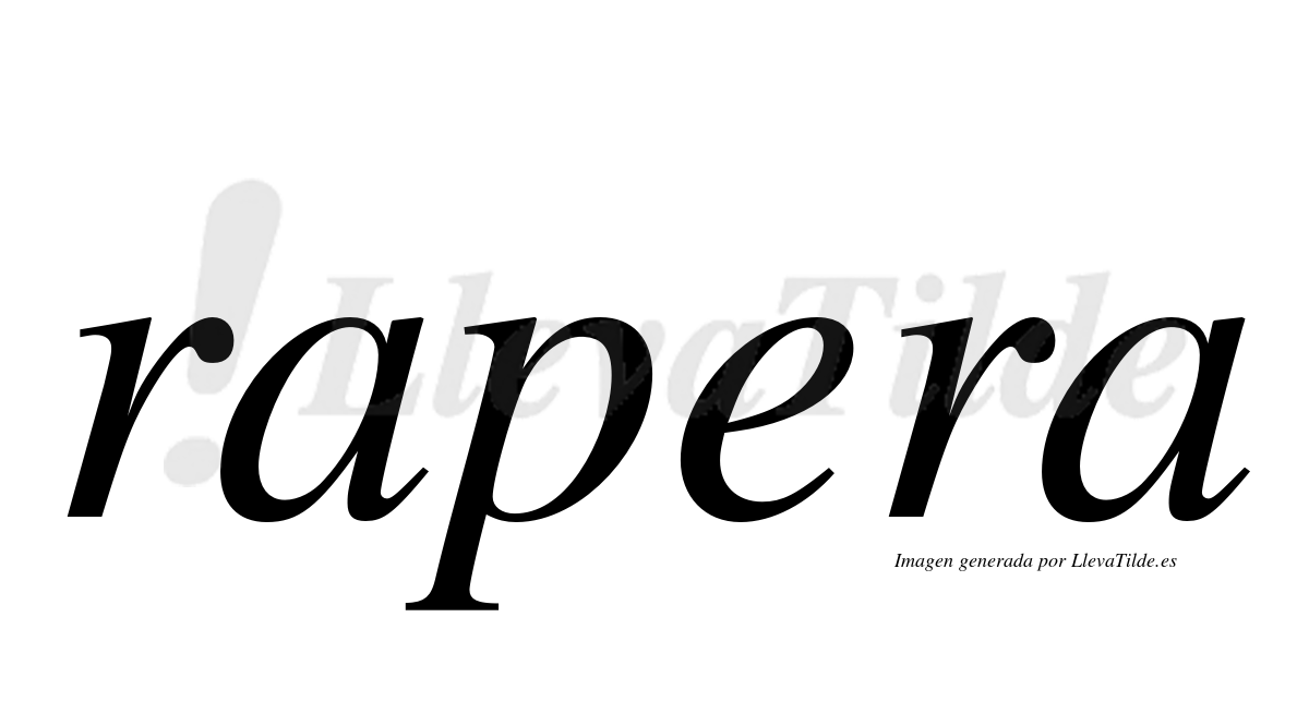 ¿Lleva tilde rapera? | LlevaTilde.es