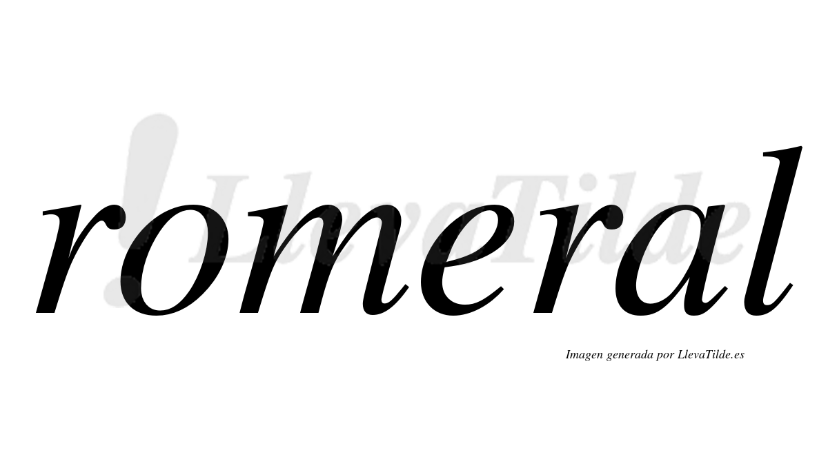 ¿Lleva tilde romeral? | LlevaTilde.es