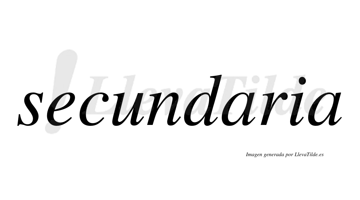 ¿Lleva tilde secundaria? | LlevaTilde.es