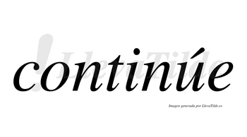 ¿Lleva tilde continúe? | LlevaTilde.es