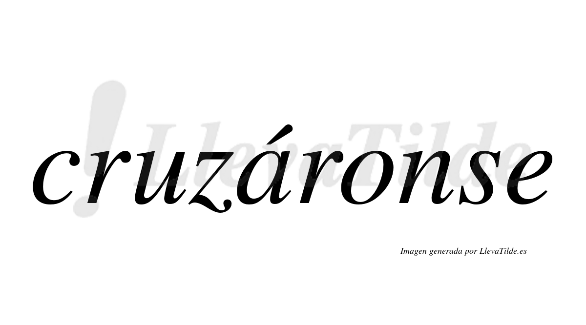¿Lleva tilde cruzáronse? | LlevaTilde.es