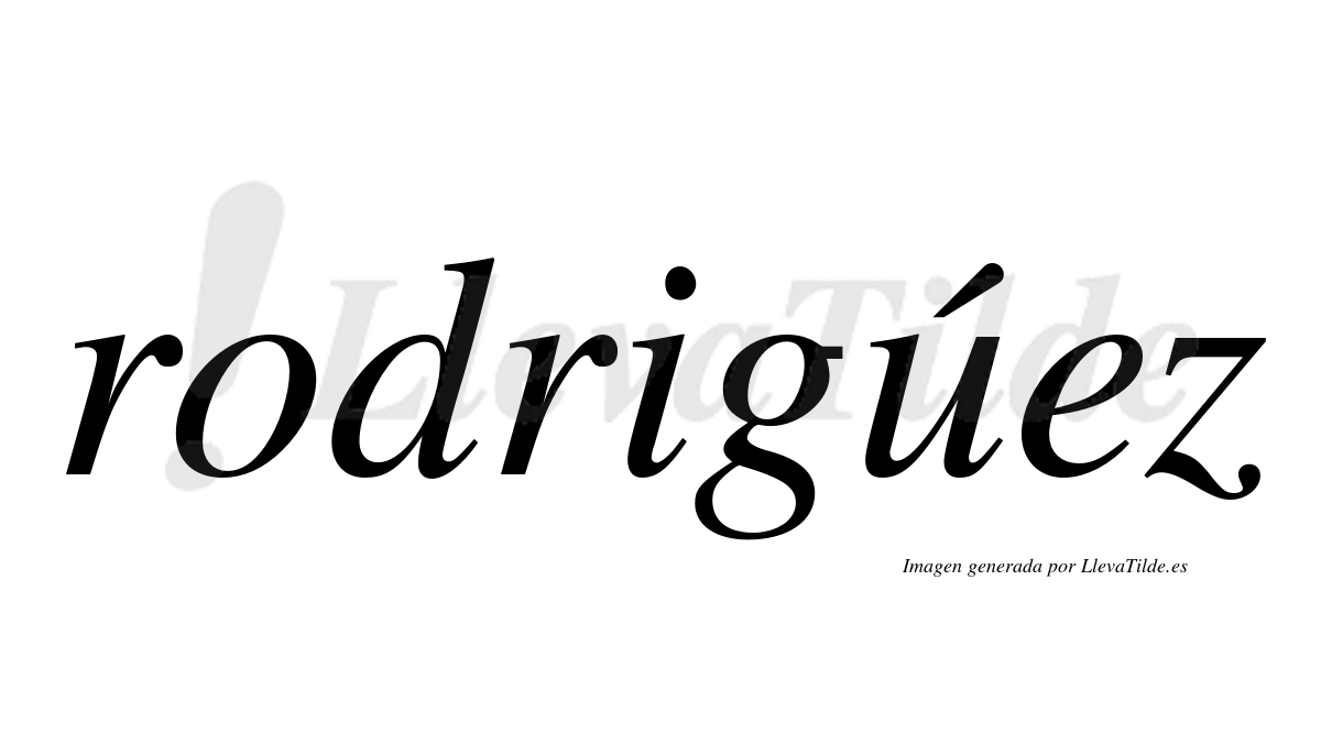 ¿Lleva tilde rodrigúez? | LlevaTilde.es