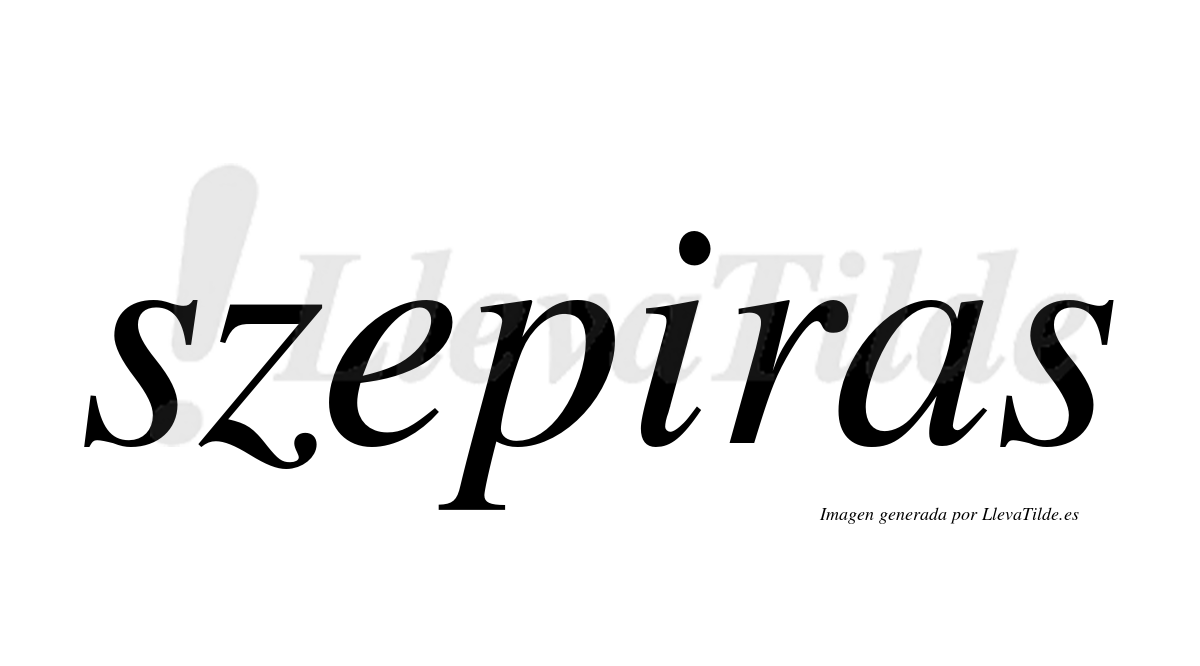 ¿Lleva tilde szepiras? | LlevaTilde.es