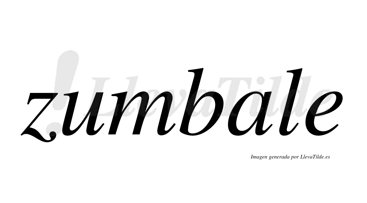 ¿Lleva tilde zumbale? | LlevaTilde.es