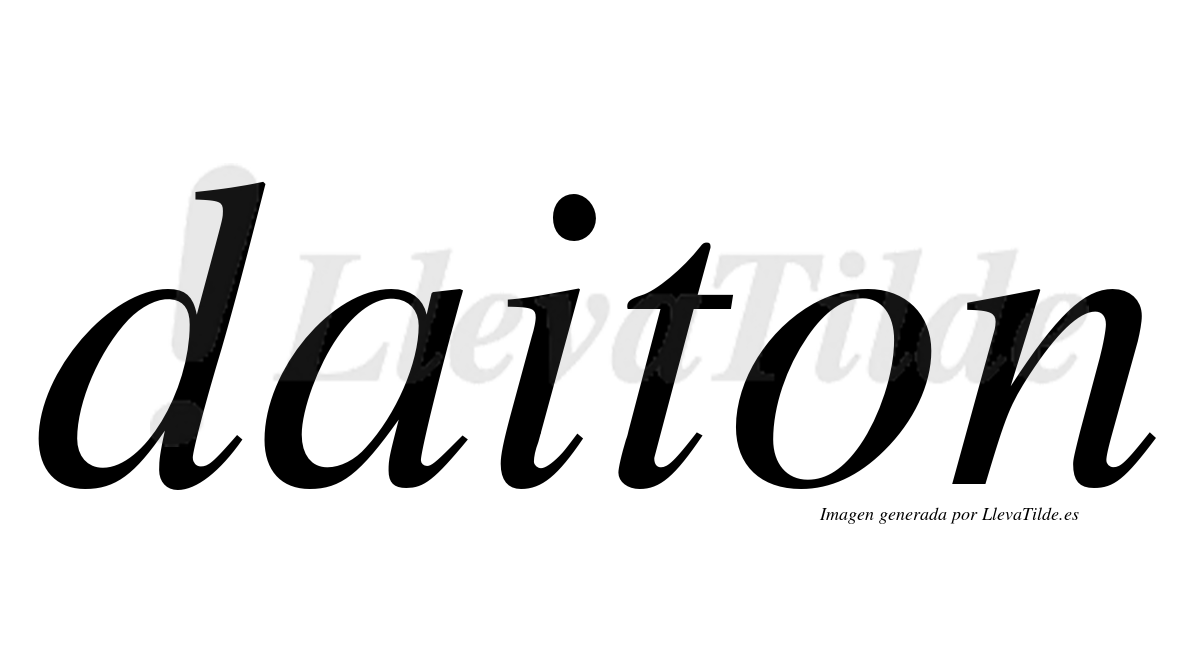 ¿Lleva tilde daiton? | LlevaTilde.es