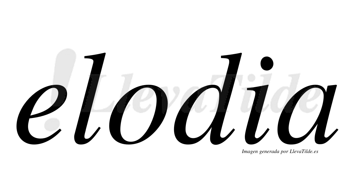 ¿Lleva tilde elodia? | LlevaTilde.es