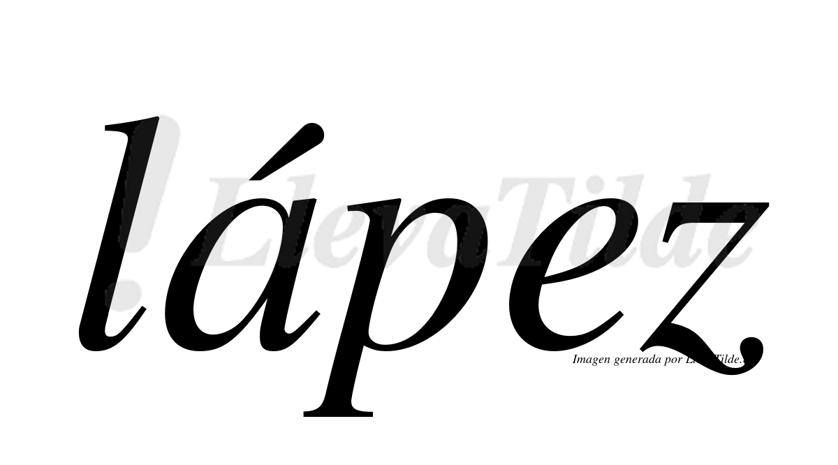 ¿Lleva tilde lápez? | LlevaTilde.es