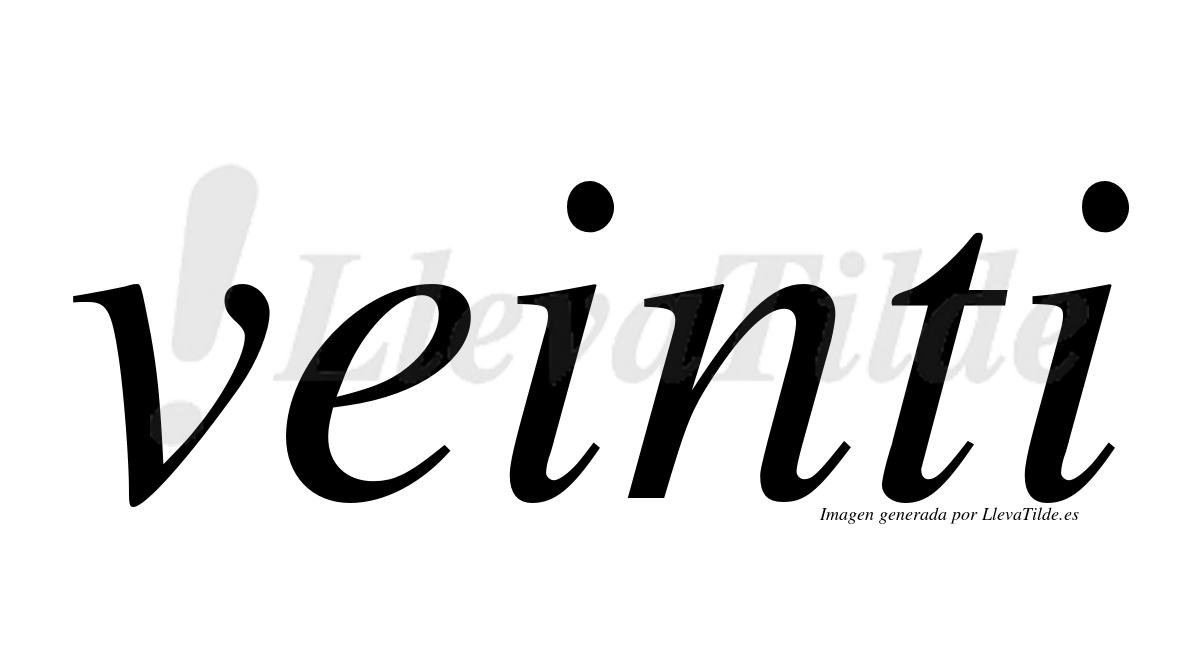 ¿Lleva tilde veinti? | LlevaTilde.es