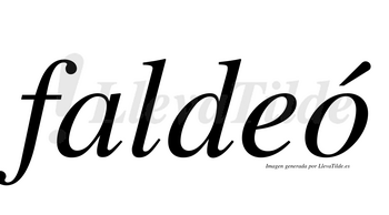 ¿Lleva tilde faldeó? | LlevaTilde.es