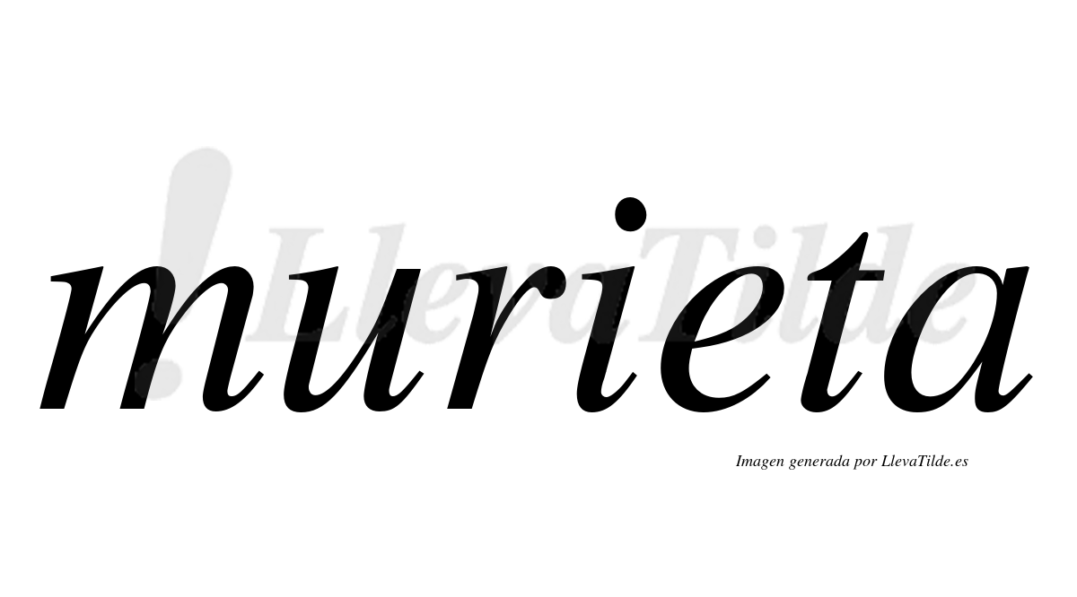 ¿Lleva tilde murieta? | LlevaTilde.es