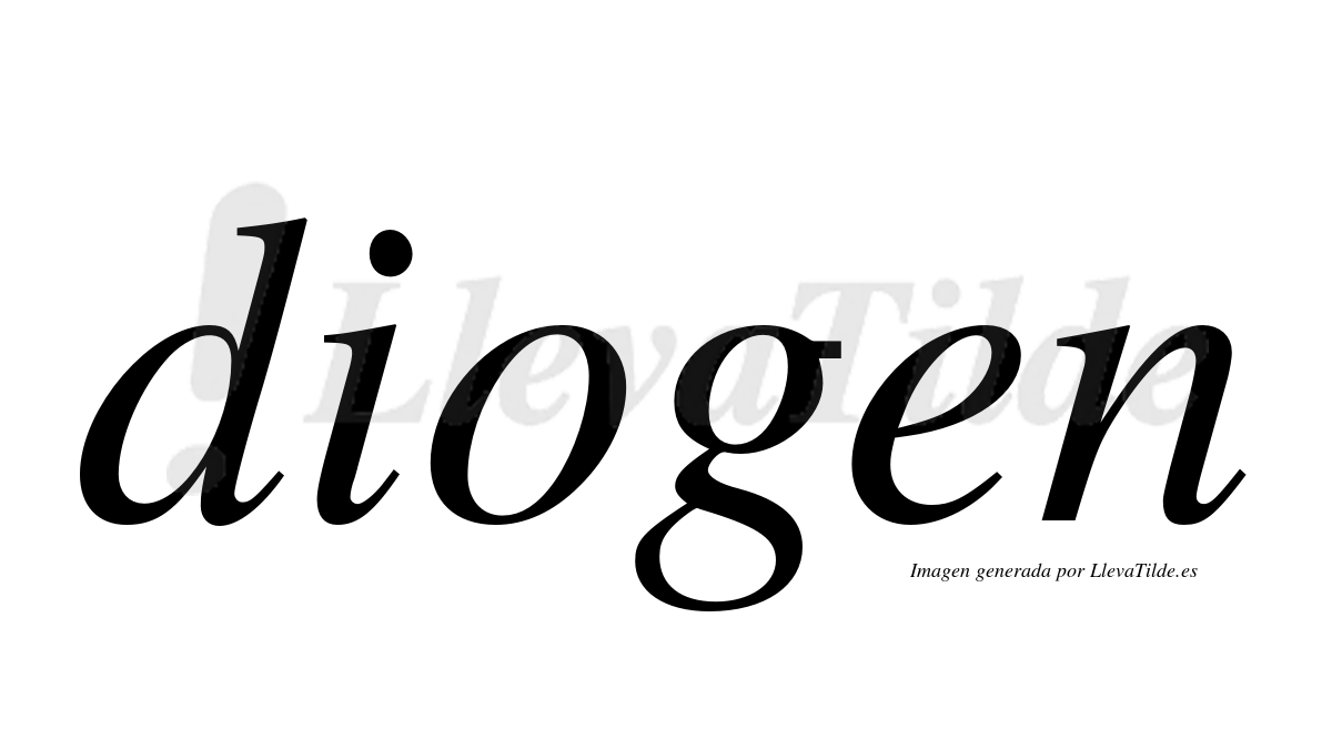 ¿Lleva tilde diogen? | LlevaTilde.es