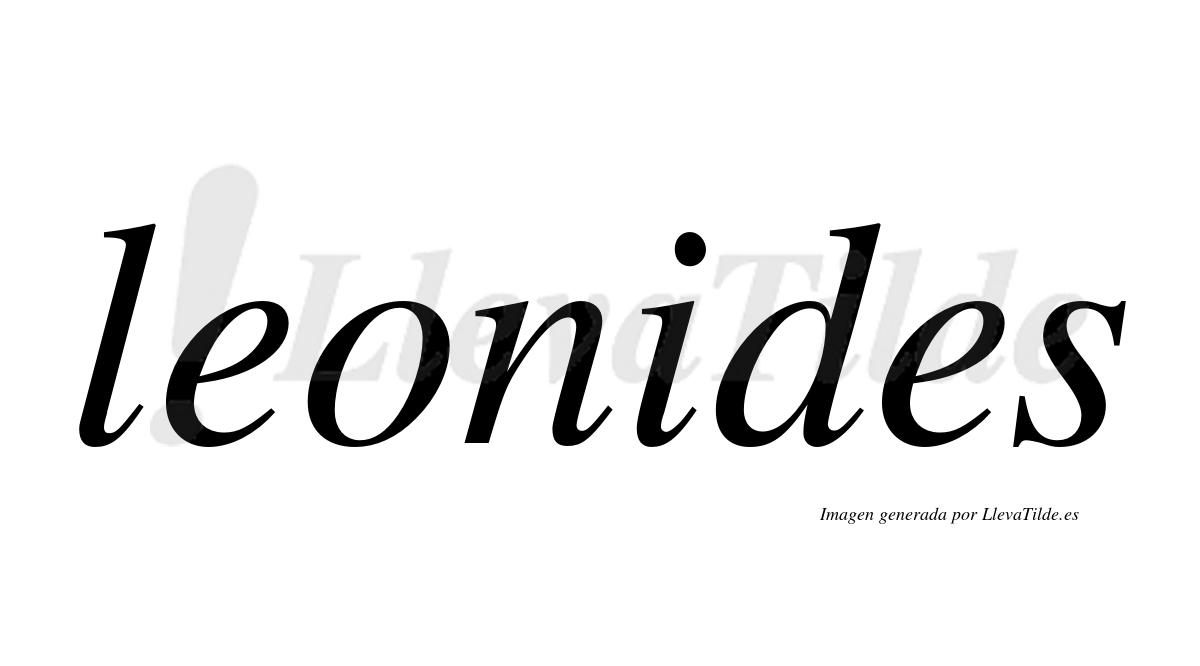 ¿Lleva tilde leonides? | LlevaTilde.es