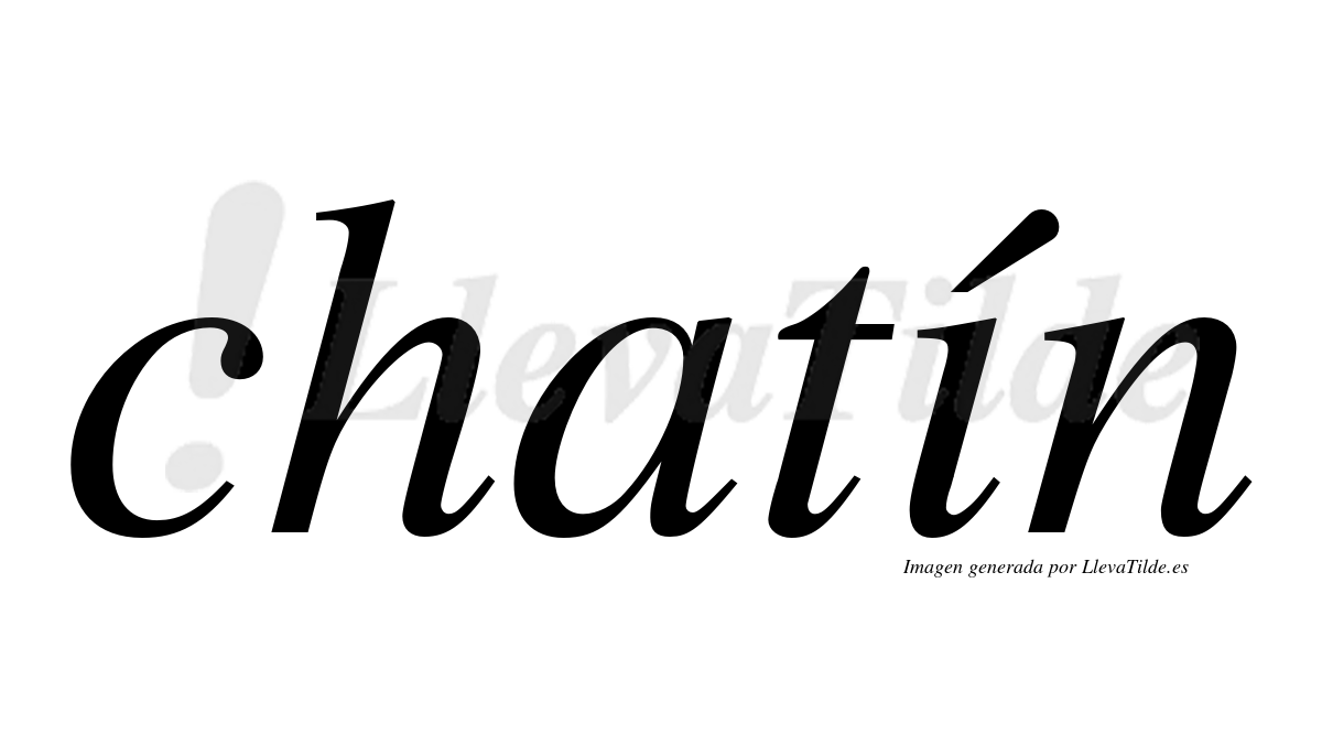 ¿Lleva tilde chatín? | LlevaTilde.es