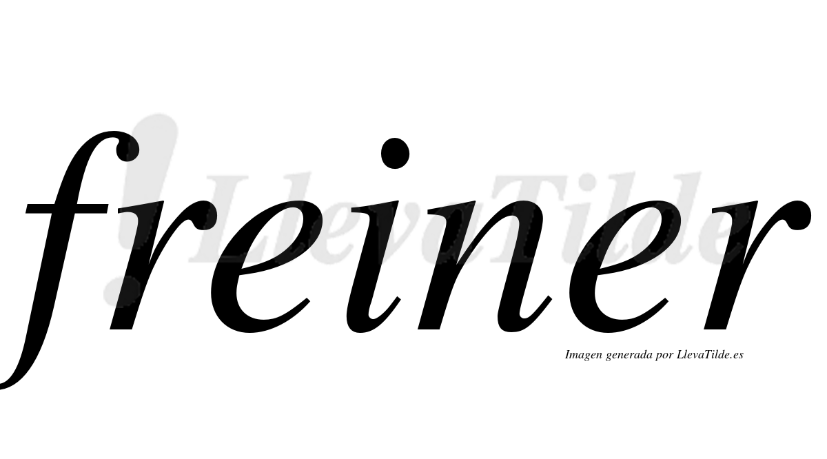 ¿Lleva tilde freiner? | LlevaTilde.es