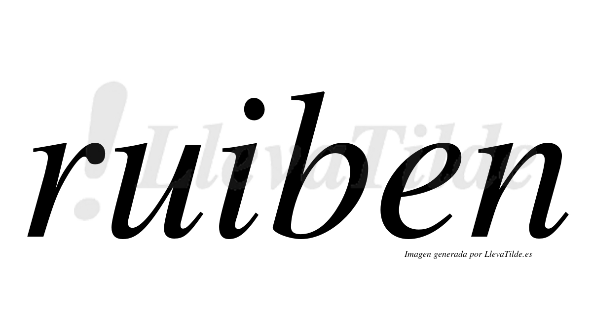 ¿Lleva tilde ruiben? | LlevaTilde.es