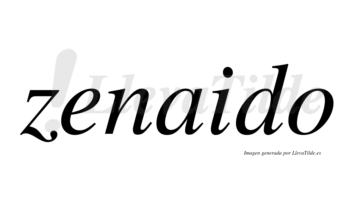 ¿Lleva tilde zenaido? | LlevaTilde.es