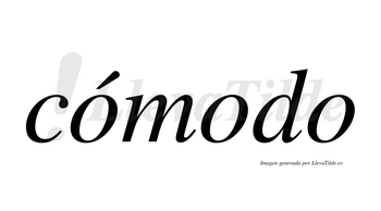 ¿Lleva tilde cómodo? | LlevaTilde.es