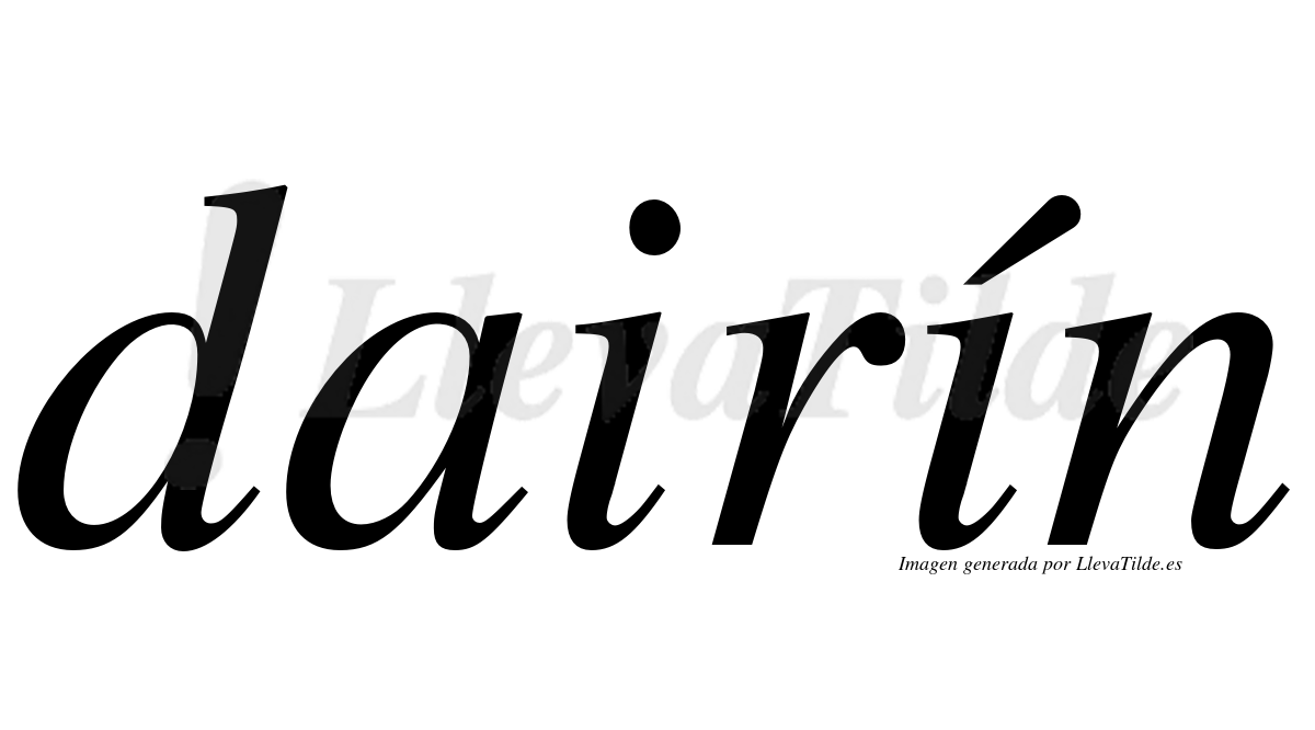 ¿Lleva tilde dairín? | LlevaTilde.es