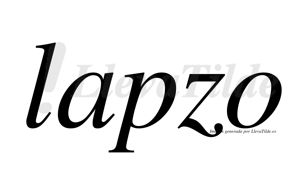 ¿Lleva tilde lapzo? | LlevaTilde.es