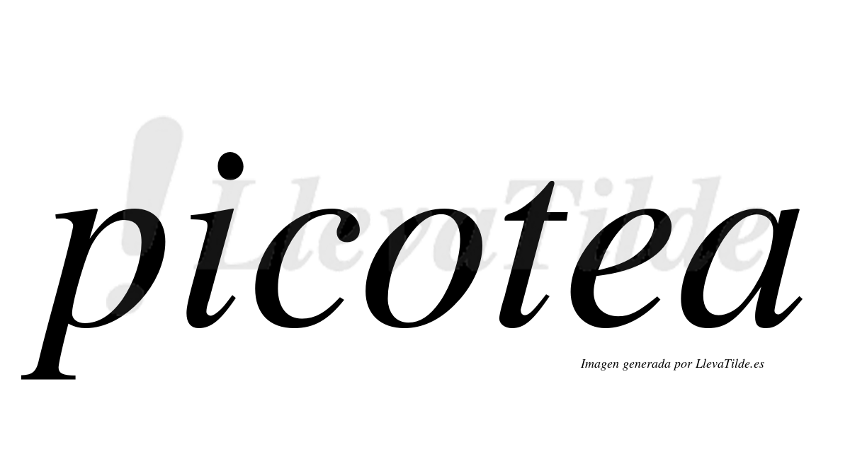 ¿Lleva tilde picotea? | LlevaTilde.es