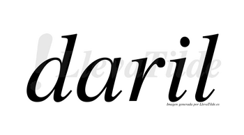 ¿Lleva tilde daril? | LlevaTilde.es