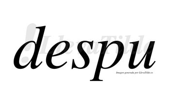 ¿Lleva tilde despu? | LlevaTilde.es