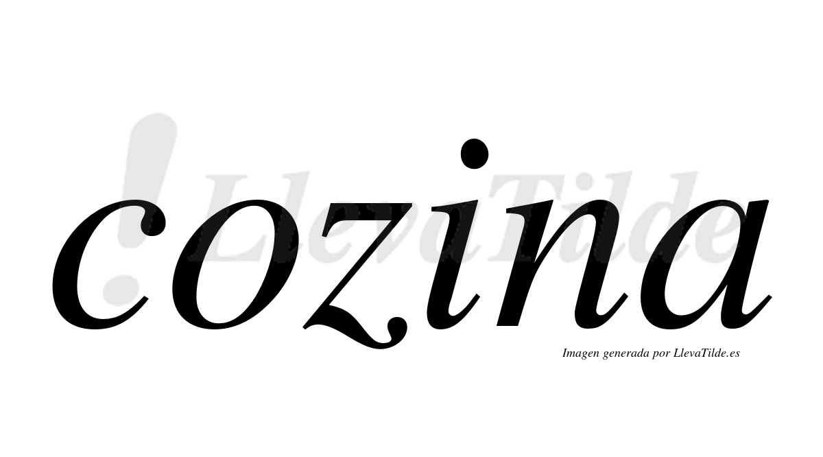 ¿Lleva tilde cozina? | LlevaTilde.es