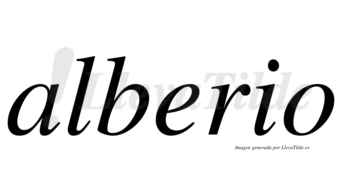 ¿Lleva tilde alberio? | LlevaTilde.es
