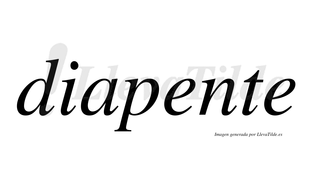 ¿Lleva tilde diapente? | LlevaTilde.es