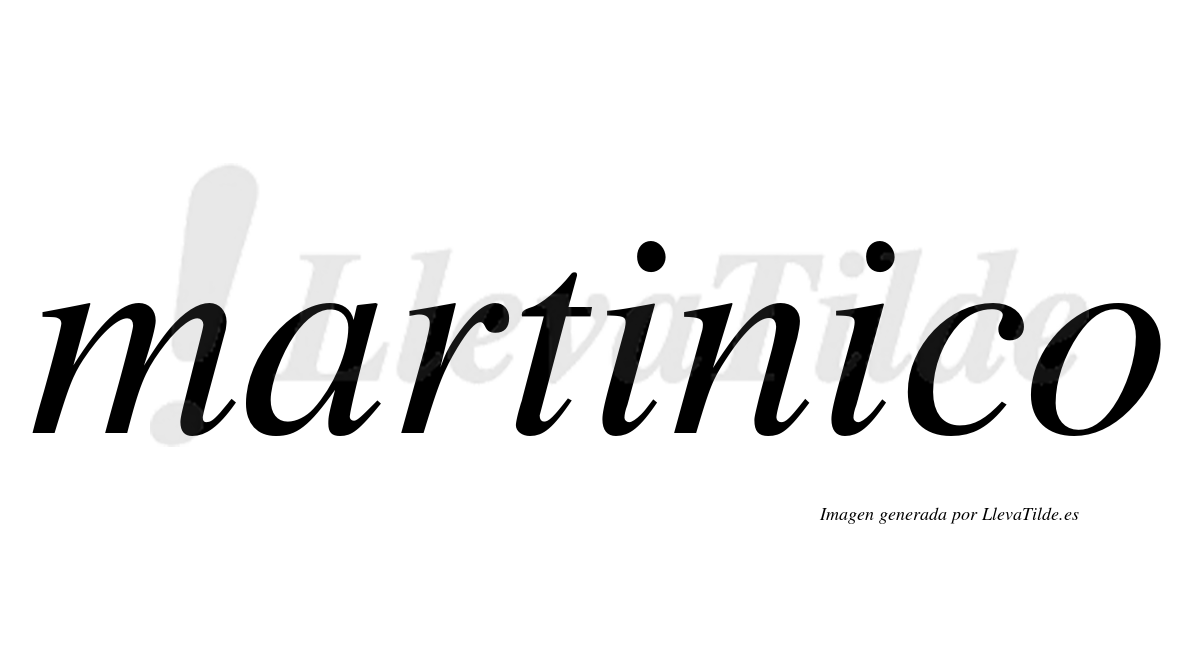 ¿Lleva tilde martinico? | LlevaTilde.es