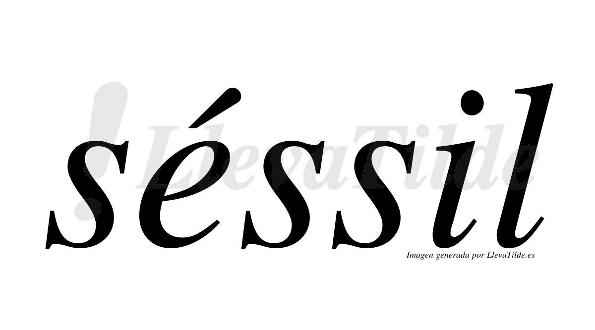¿Lleva tilde séssil? | LlevaTilde.es